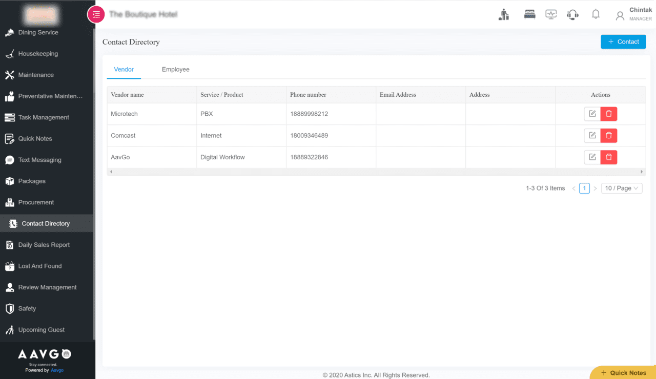 Staff Operations Platform - Aavgo